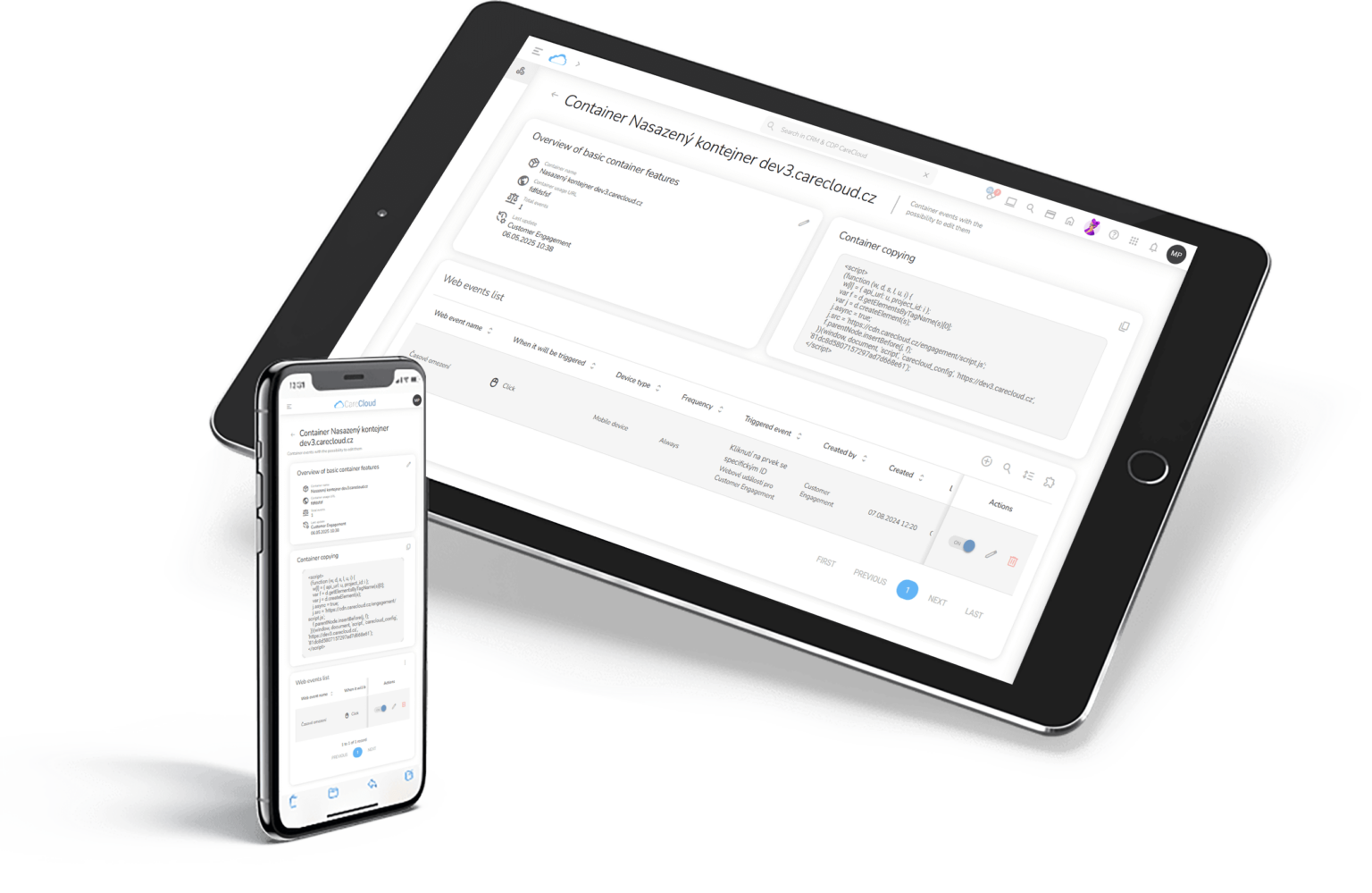 CDP & CRM CareCloud – created by Cortex a.s.